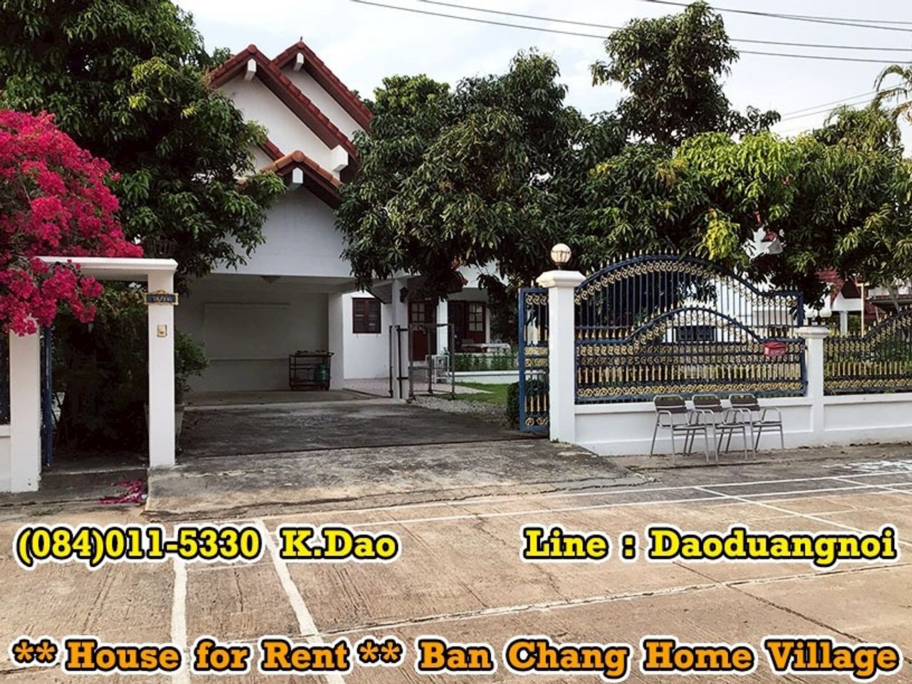 Ban Chang Home Village *** House for Rent *** Ban Chang | NaYoo